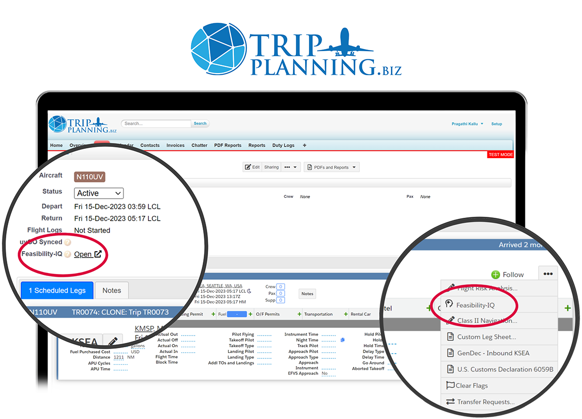 Feasibility-IQ® Integrates with TripPlanning.biz